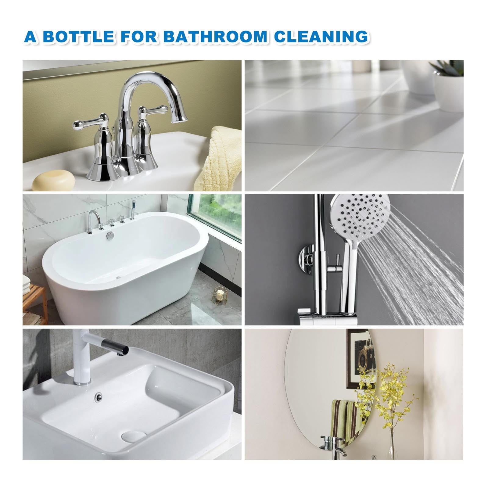 Bathroom Cleaner Bathroom Descaler With Dense Foam Formula Removes Hard ...