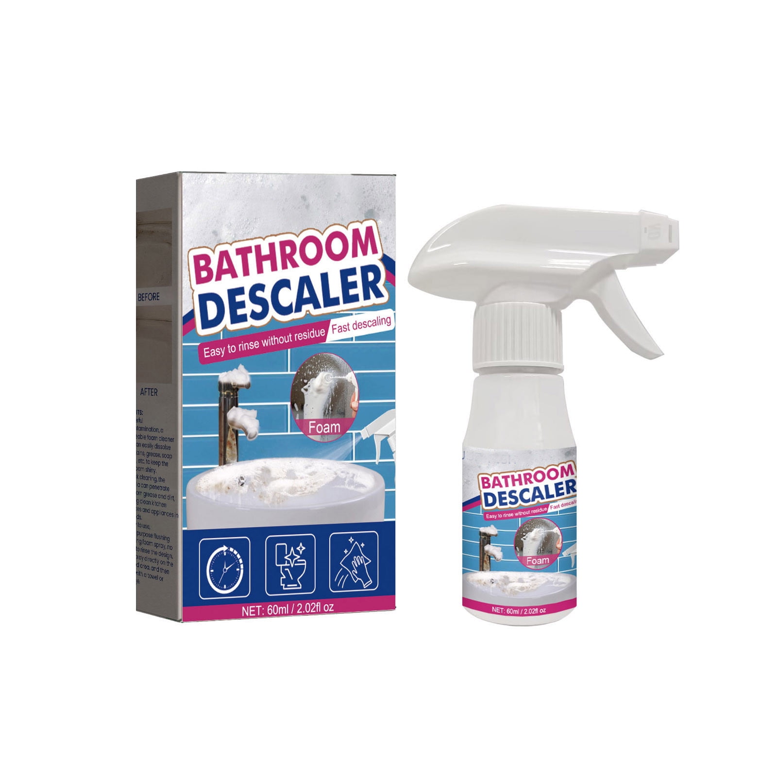 Bathroom Cleaner , Foaming Bathroom Cleaner Spray,Tile Faucet Remover ...