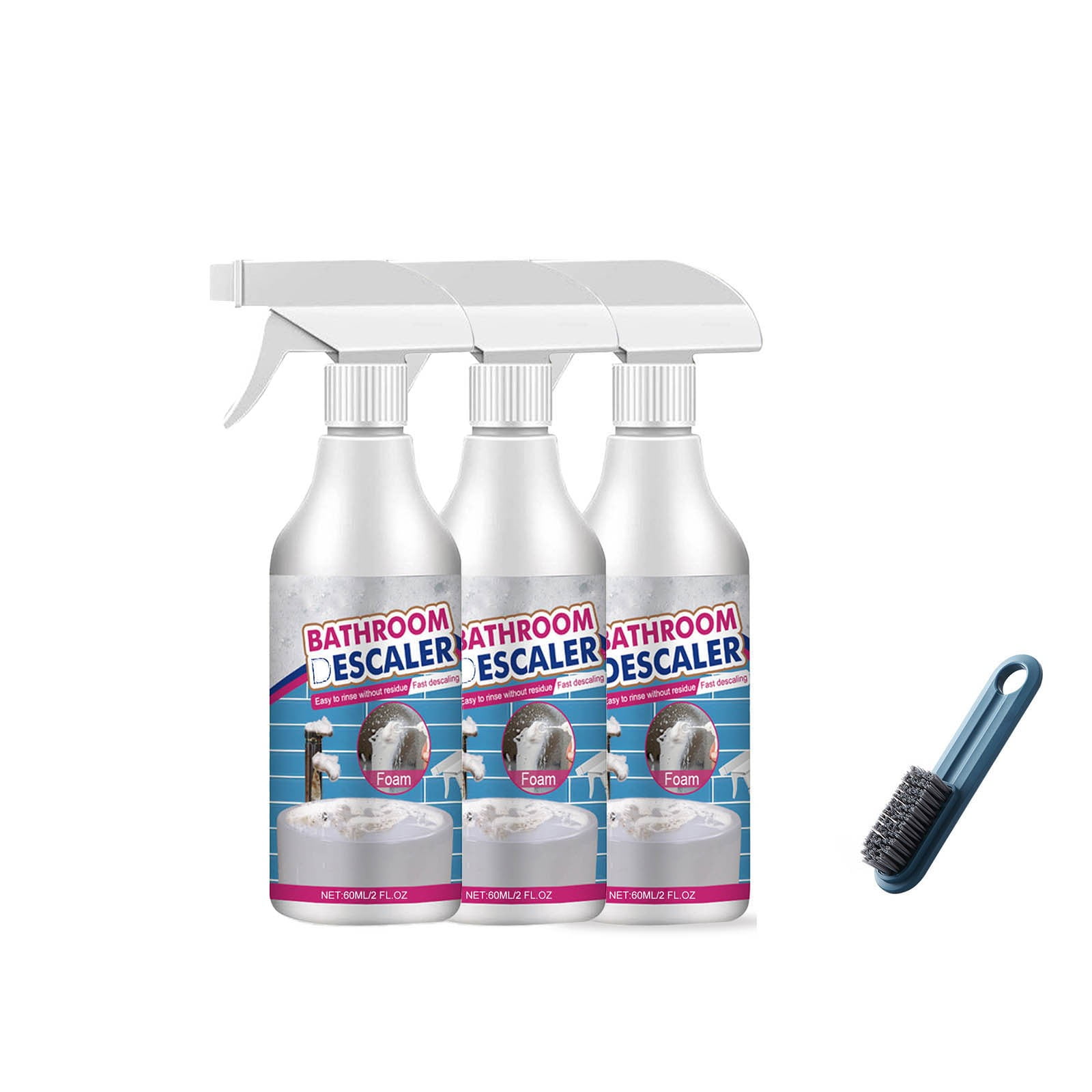 Bathroom Cleaner, Glass Descaler, Daily Stain Remover for Tub Tile and ...