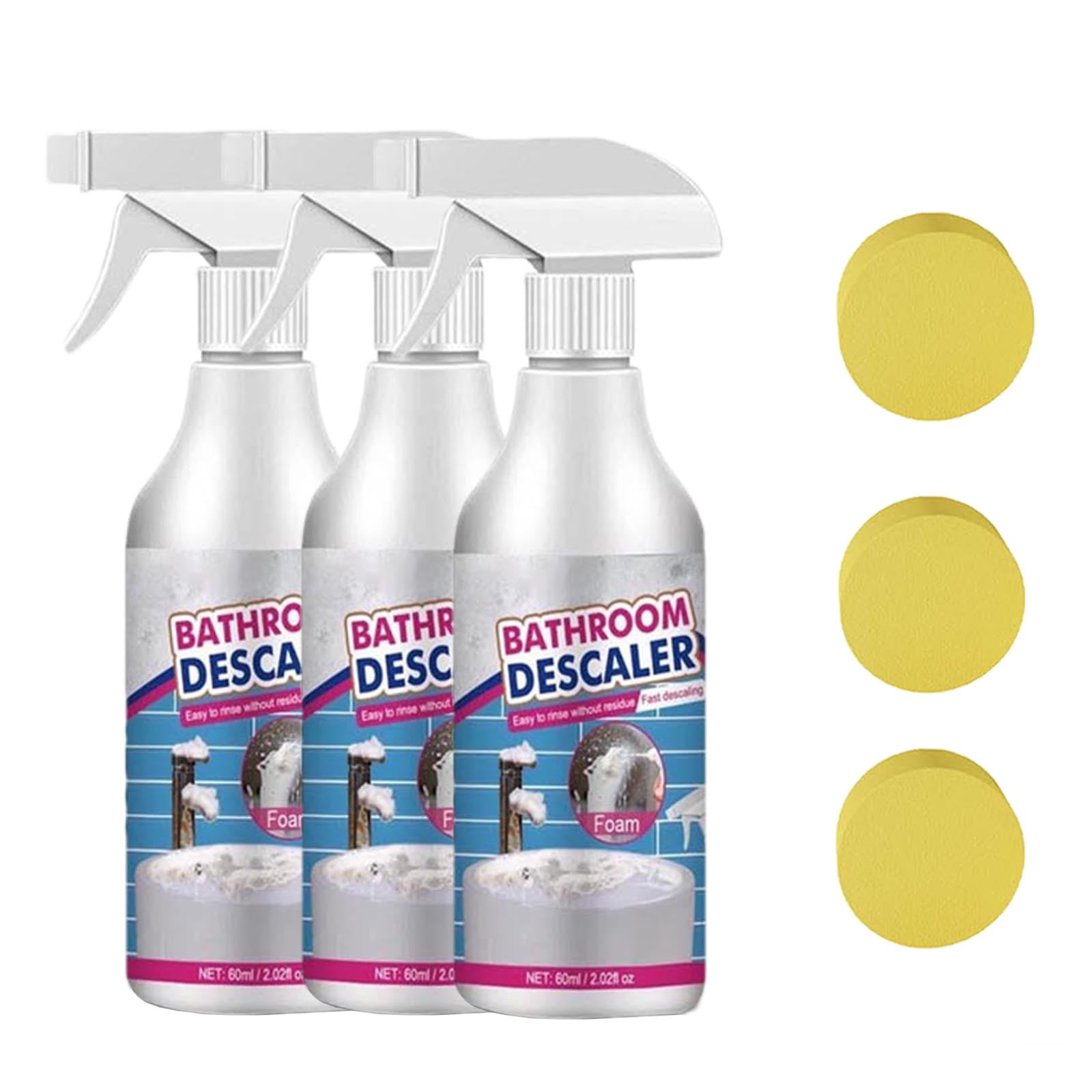 Bathroom Cleaner Set - Powerful Foam Cleaner for Stains on Tiles, Glass ...