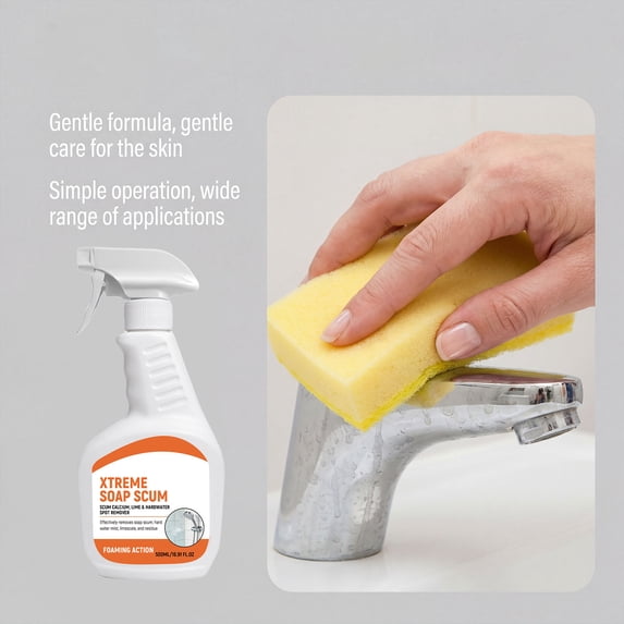 Bathroom Cleaner Spray, Limescale Remover, Hard Water Stain Cleaner ...
