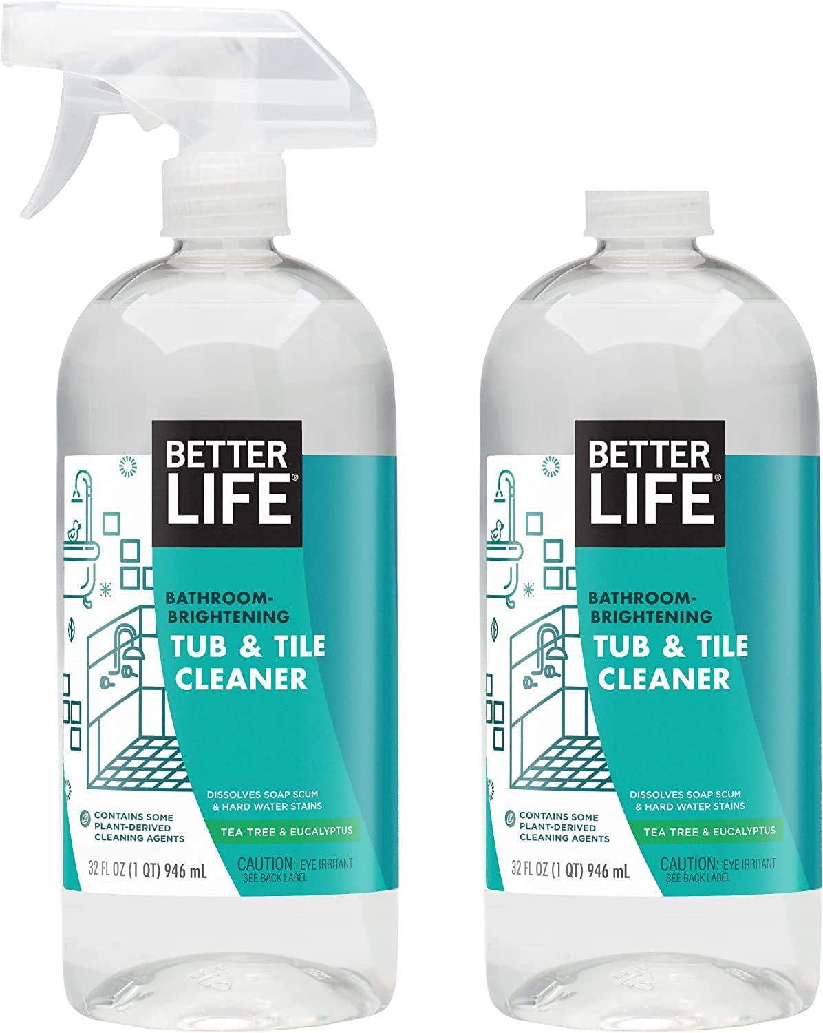 Bathroom Cleaner - Tea Tree Bathtub & Shower Cleaner Spray for Glass ...