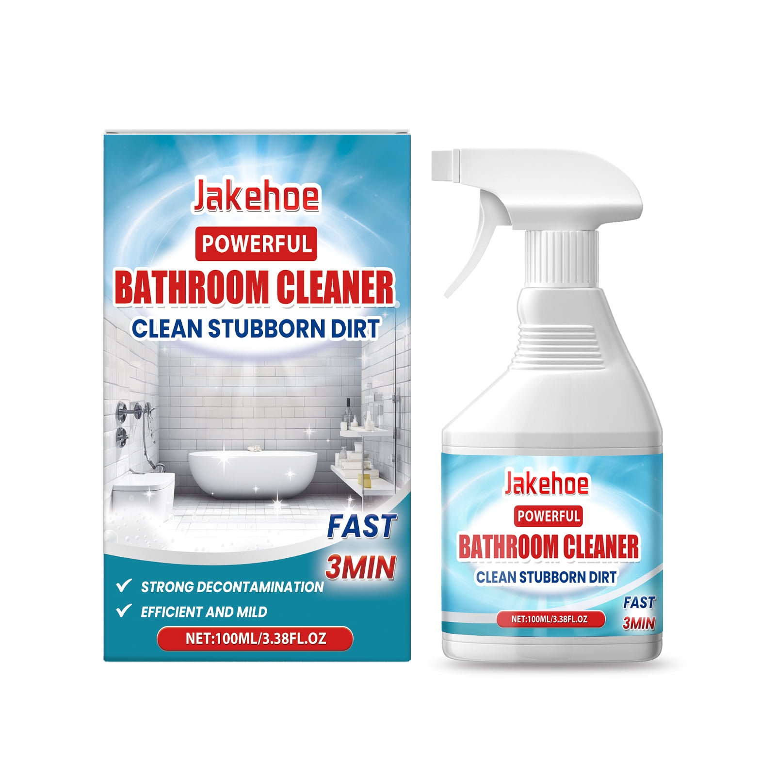 Bathroom Cleaner for Glass Doors, Bathtub, Stain & Water Stain Remover ...