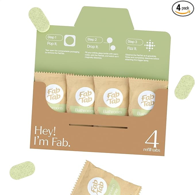 Bathroom Cleaning Spray Refill Tablets - All-Purpose Cleaner Spray ...