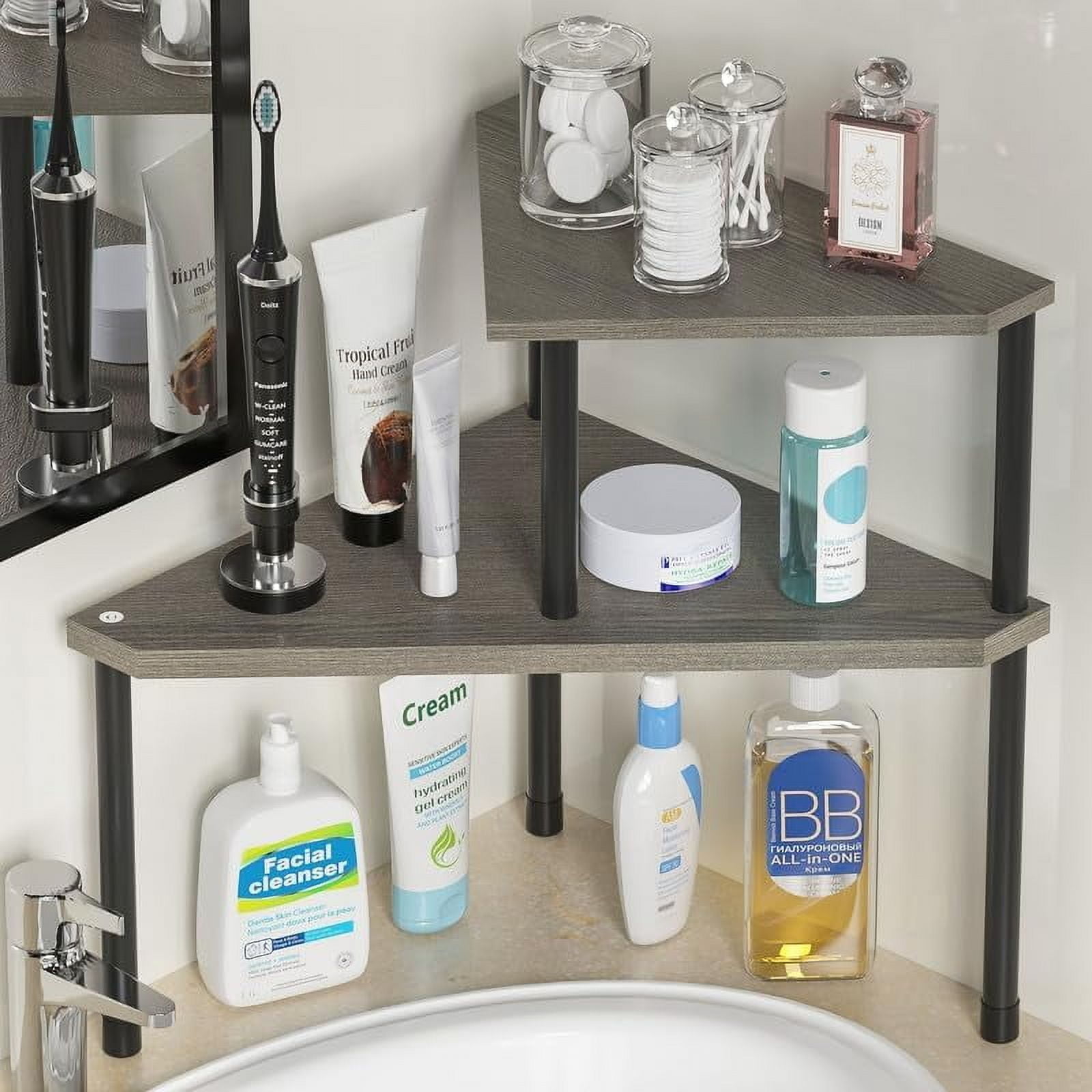 Bathroom Counter Organizer, Bathroom Sink Organizer for Makeup, 2 Tier ...