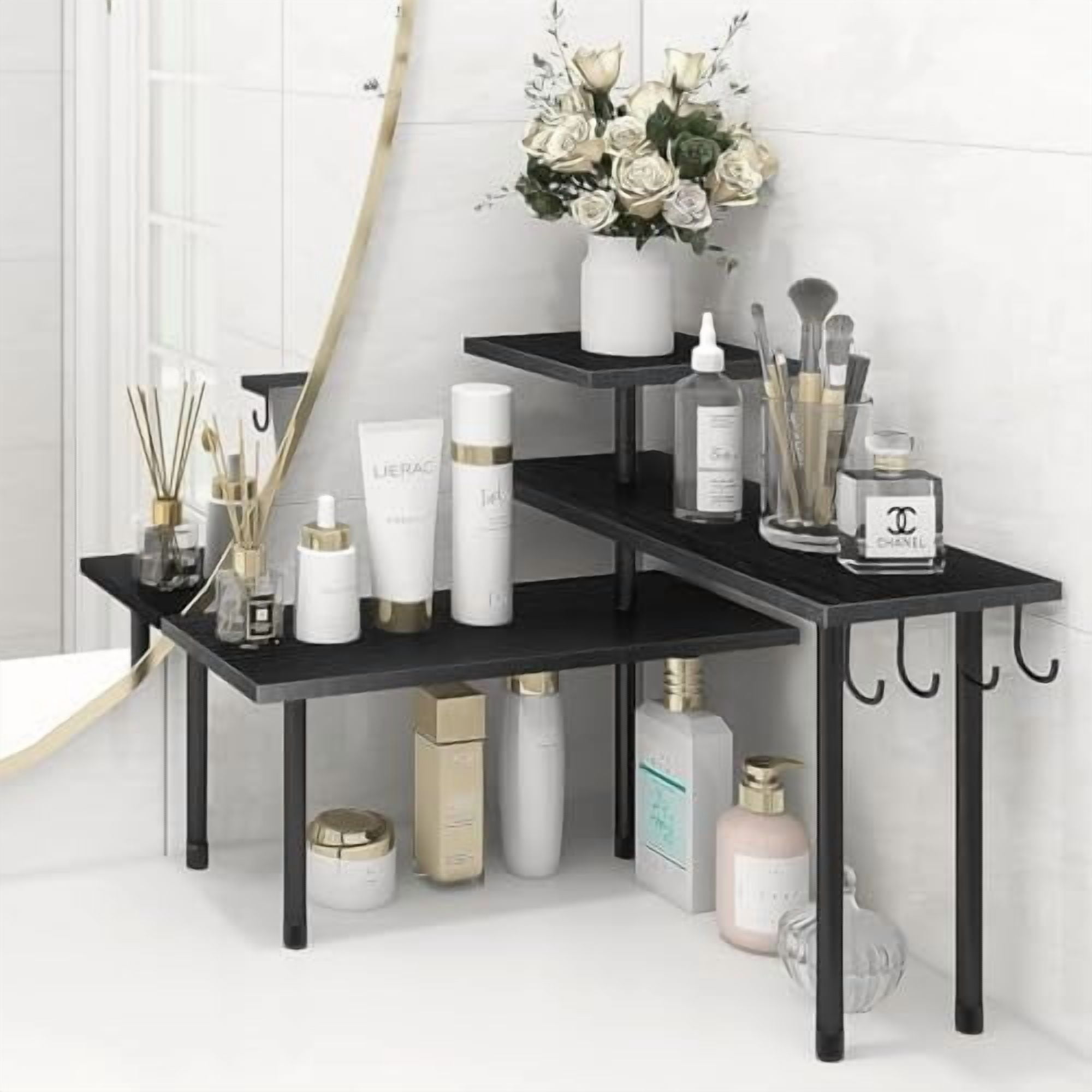 Bathroom Counter Organizer Corner Shelf, Kitchen Countertop Organizer ...