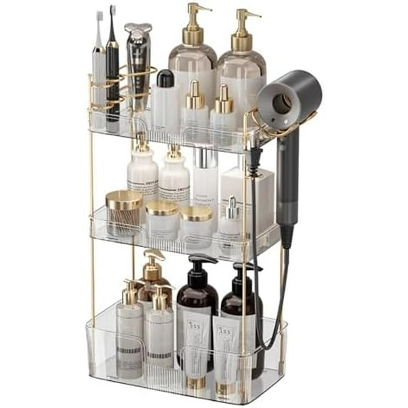 Bathroom Counter Organizer Countertop, 3 Tier Makeup Perfume Storage ...