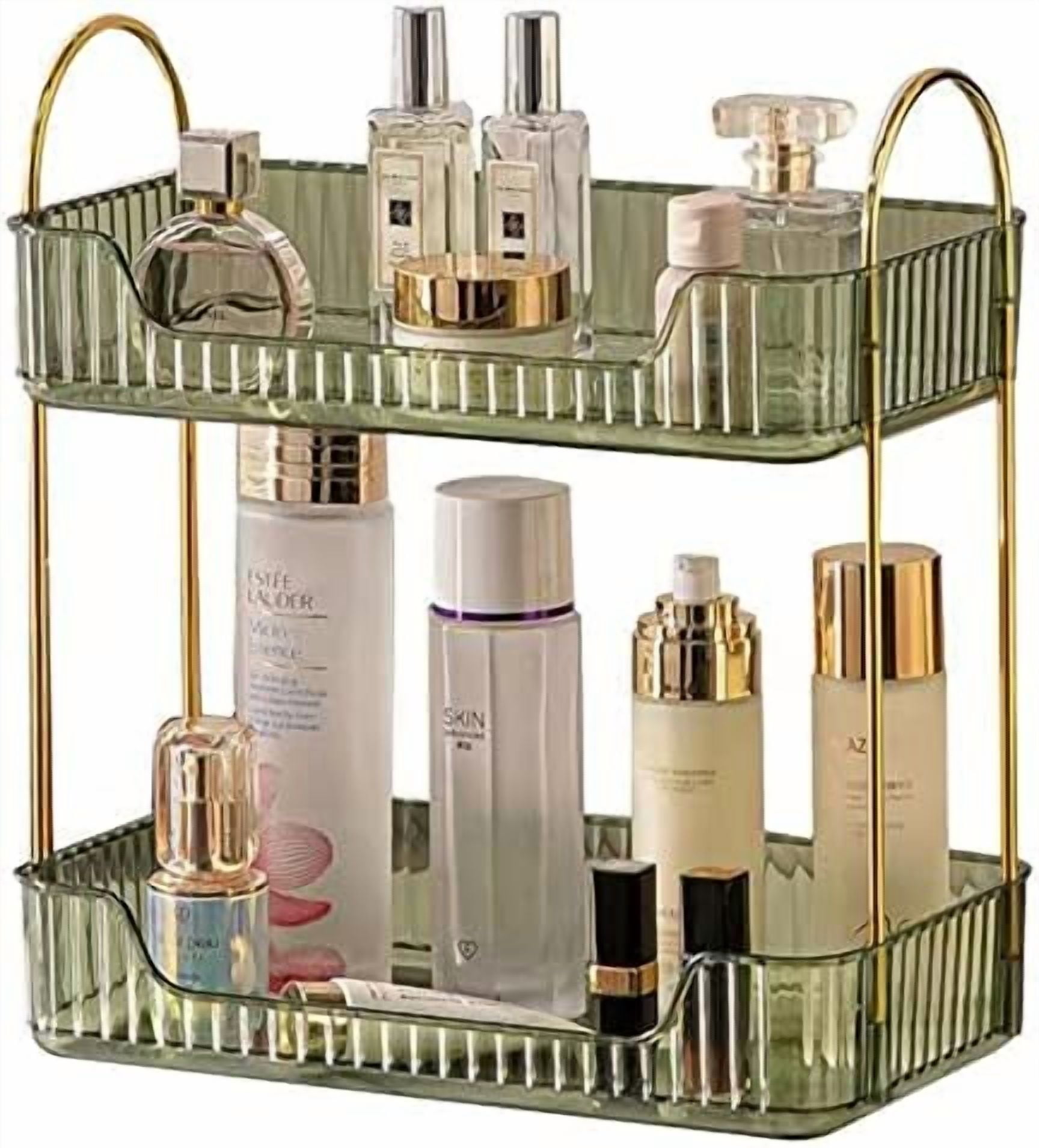 Bathroom Counter Organizer Countertop Storage, Cosmetics Skincare Shelf ...