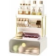 Bathroom Counter Organizer with Drawer,Dresser Top Organizer with Make ...