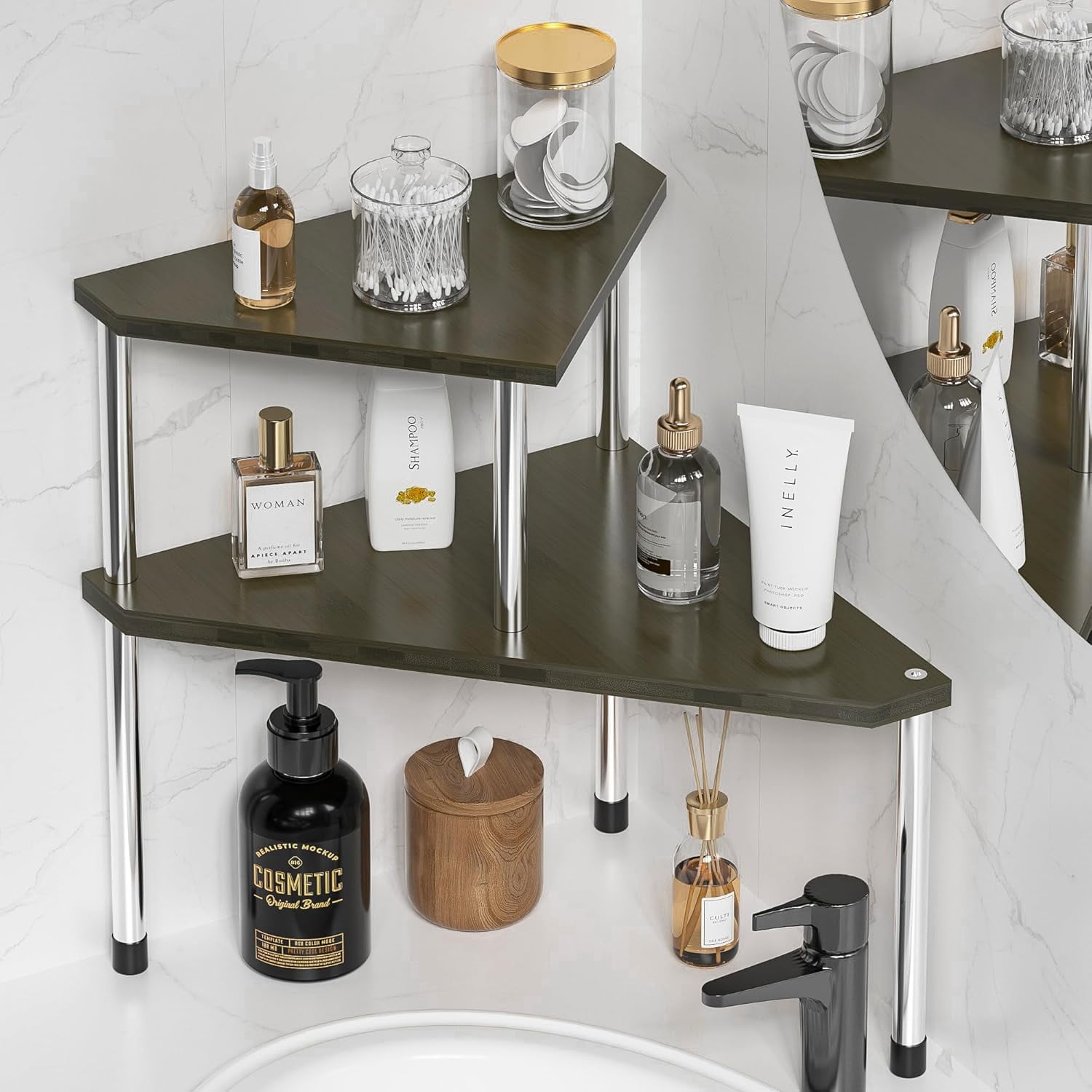 Bathroom Counter Organizer Over Sink Organizer for Toiletries, Makeup ...