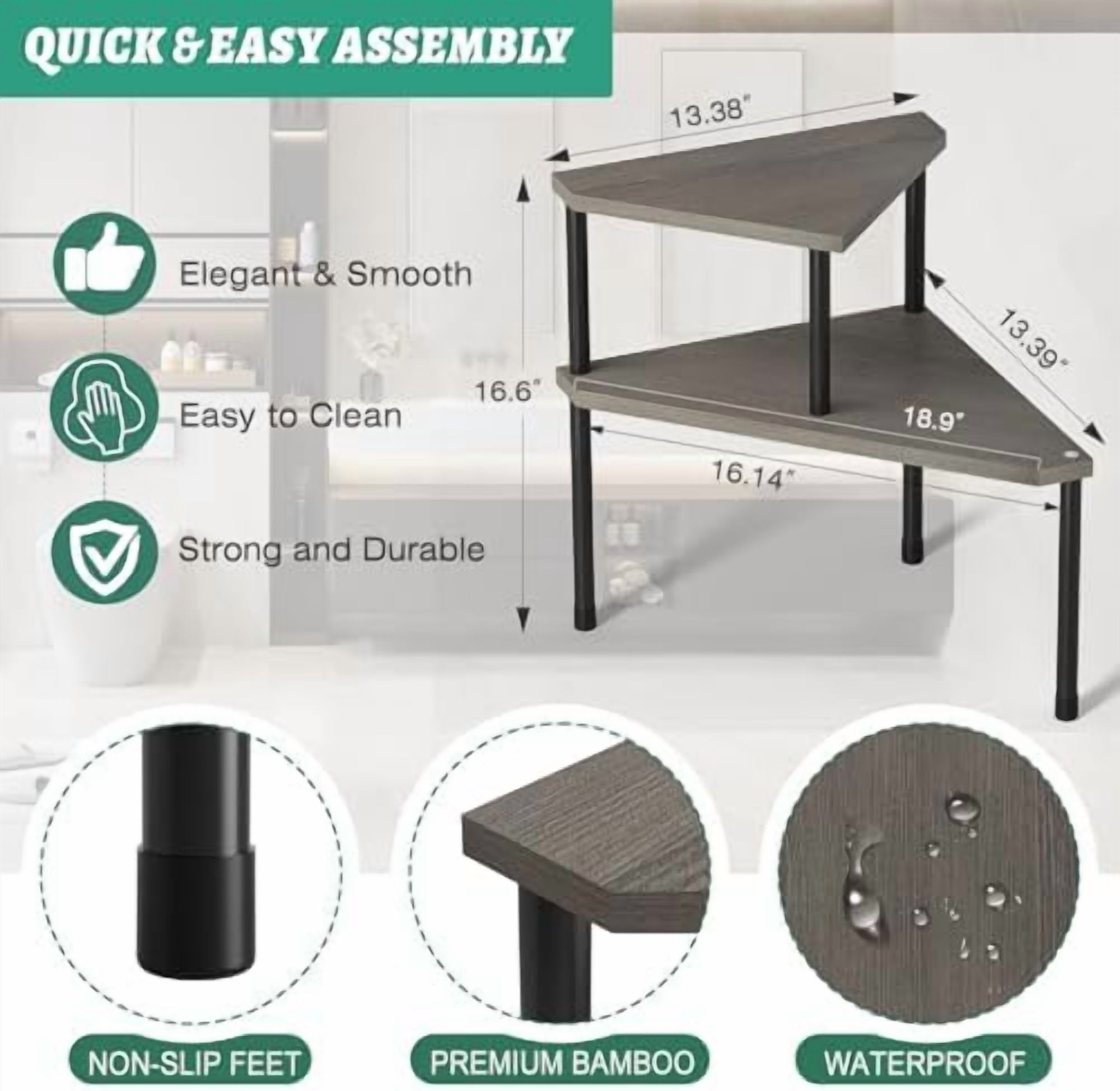 Bathroom Counter Organizer Over Sink Organizer for Toiletries, Makeup ...