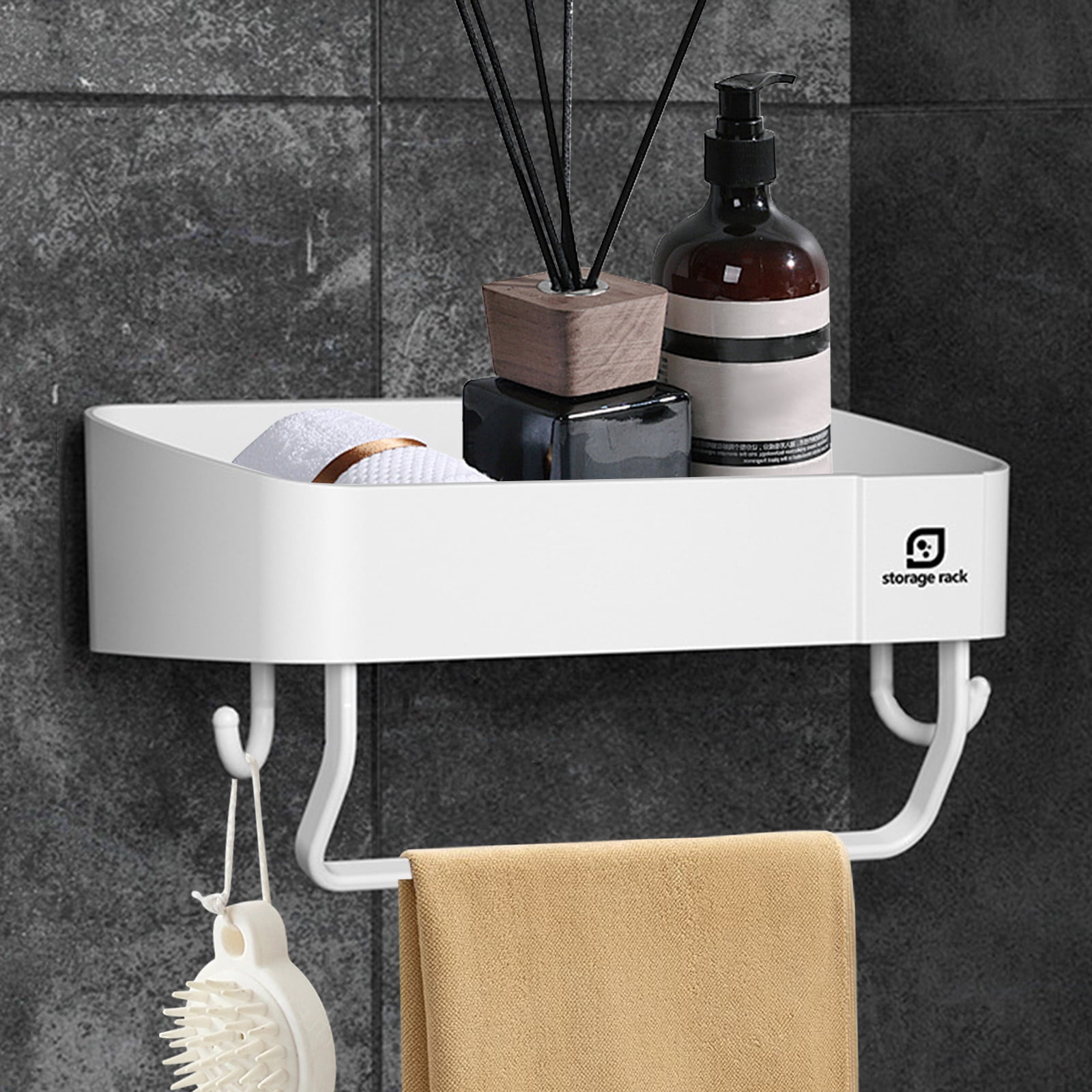Bathroom Counter Organizer Sink Shelf - Plastic Storage Rack for ...