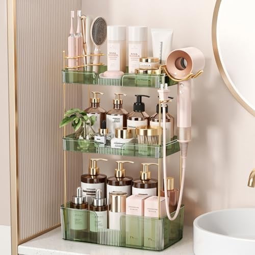 Bathroom Counter Organizer for Vanity, Makeup Organizer Countertop with ...