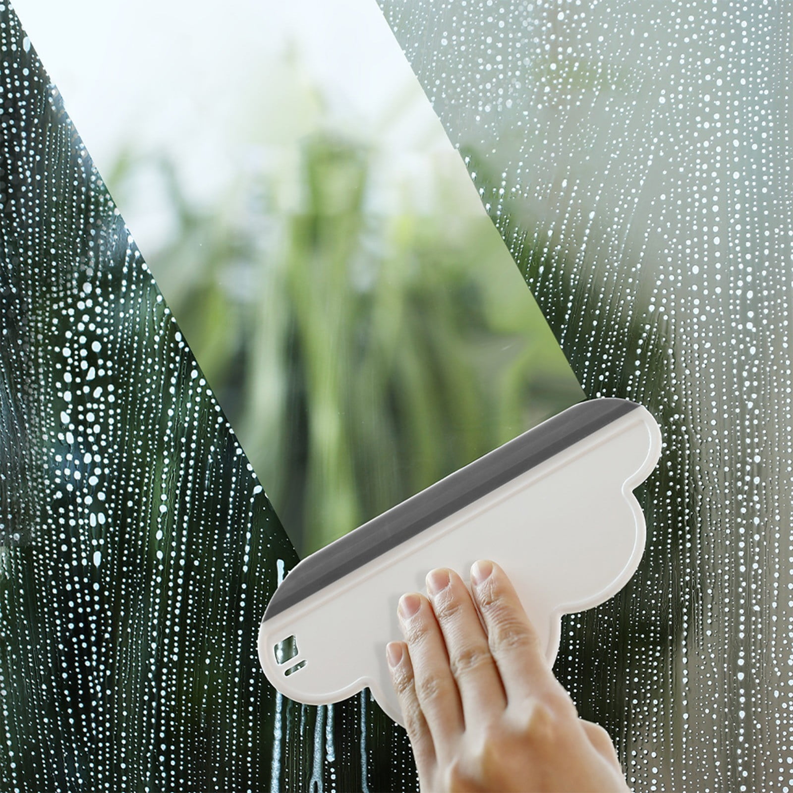 Bathroom Countertop Squeegee Scraper White Rubber 6.69" Mini Glass ...