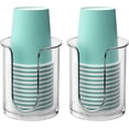 Bathroom Cup Dispenser 5 oz Countertop,2 Pack Mouthwash Cup Holder for ...