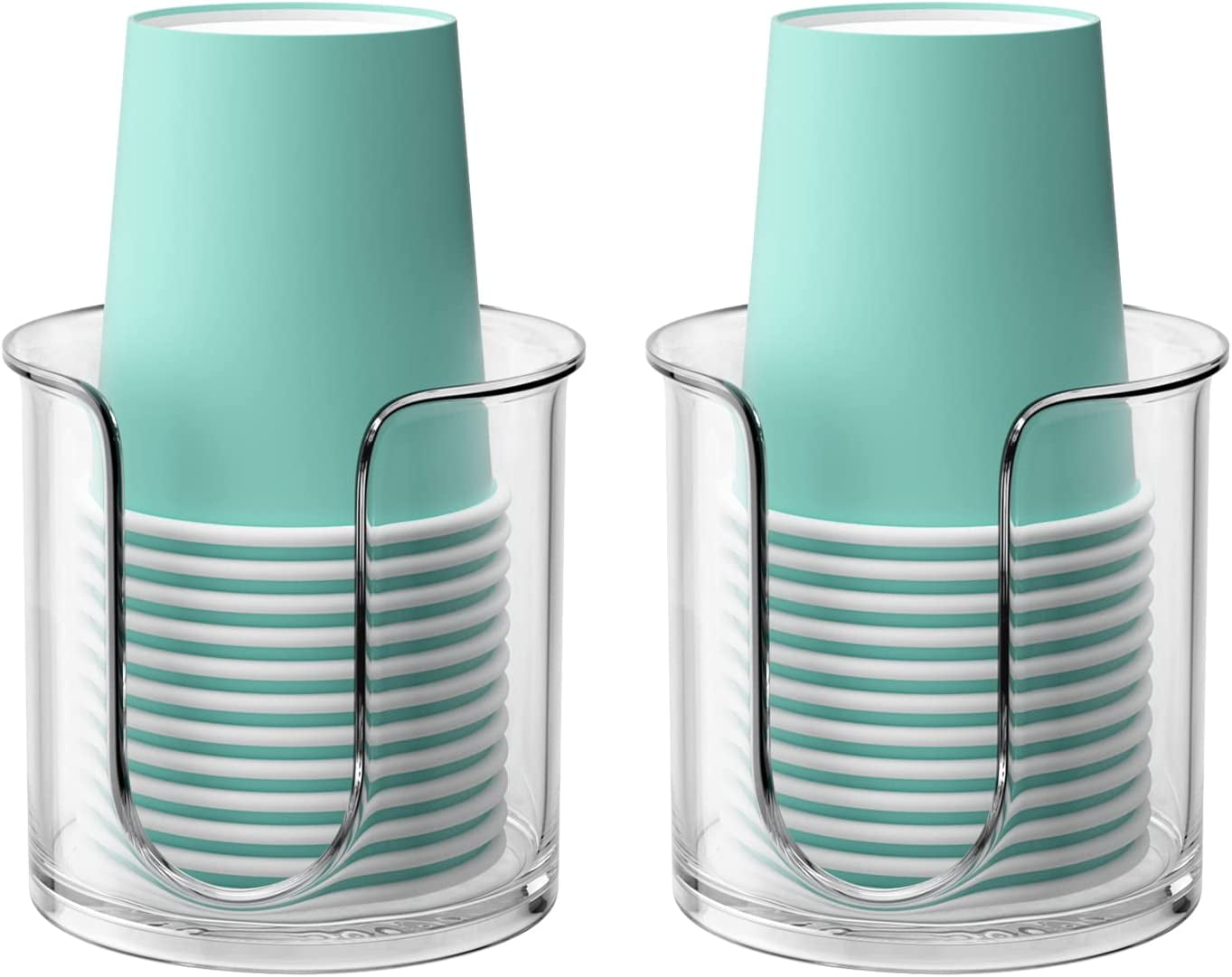 Bathroom Cup Dispenser, Compact Disposable Paper Cup Holder for ...