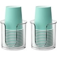 Bathroom Cup Dispenser, Compact Disposable Paper Cup Holder for ...