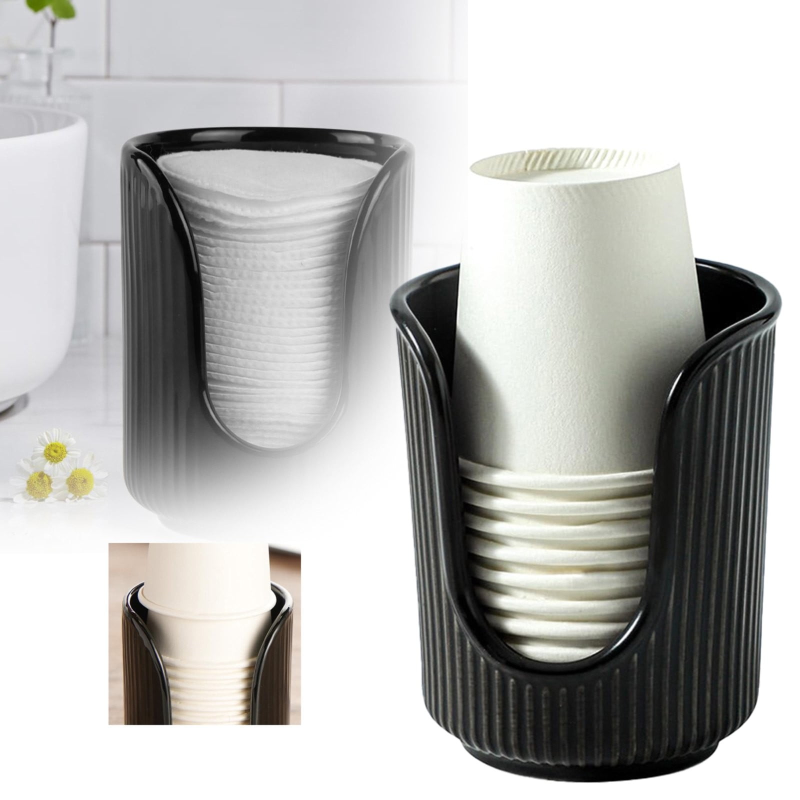 Bathroom Cup Dispenser, U-Shaped Cup Dispenser, Bathroom Cup Holder for ...