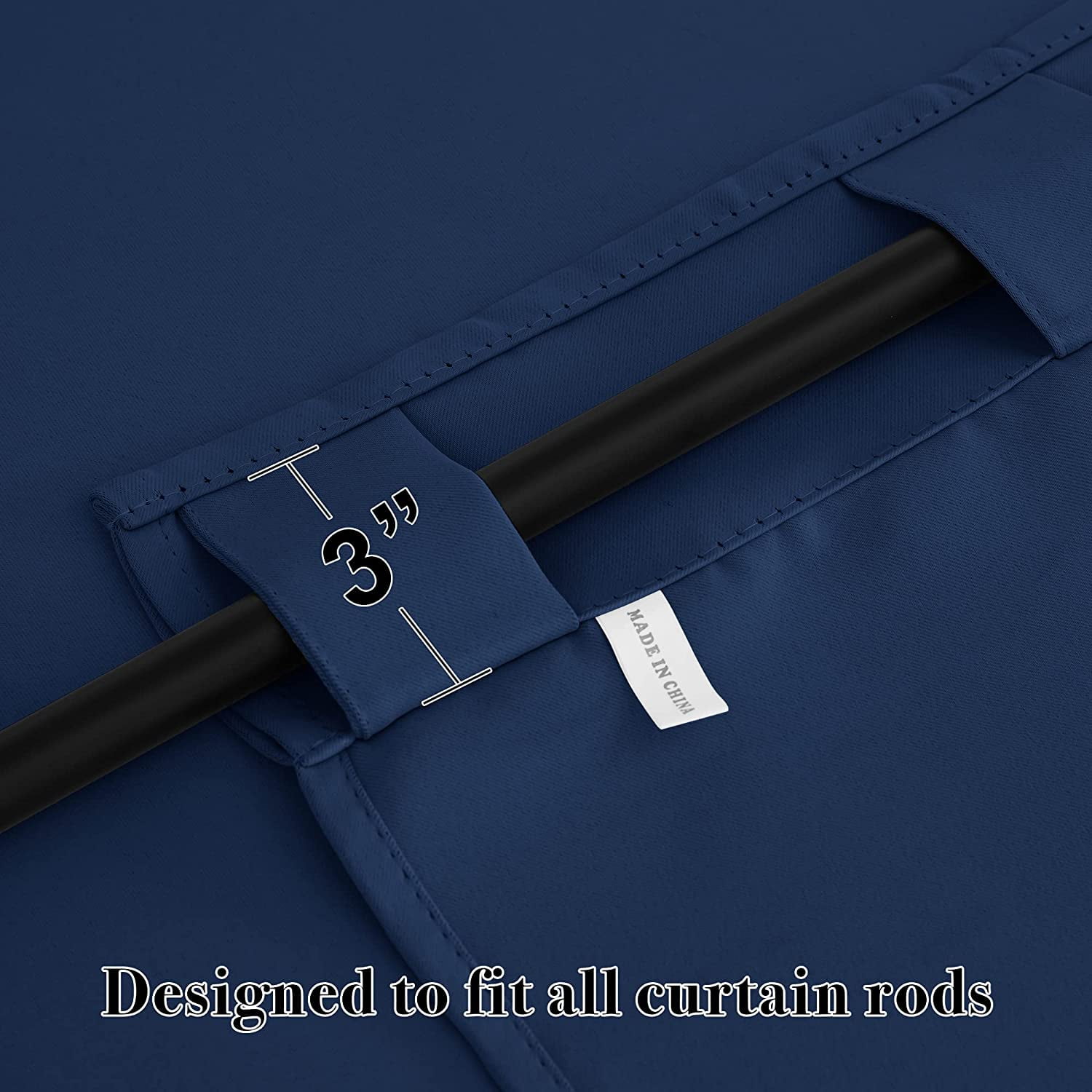 TRAHOO-Bathroom Curtains Blackout - Thermal Insulating Privacy Small ...