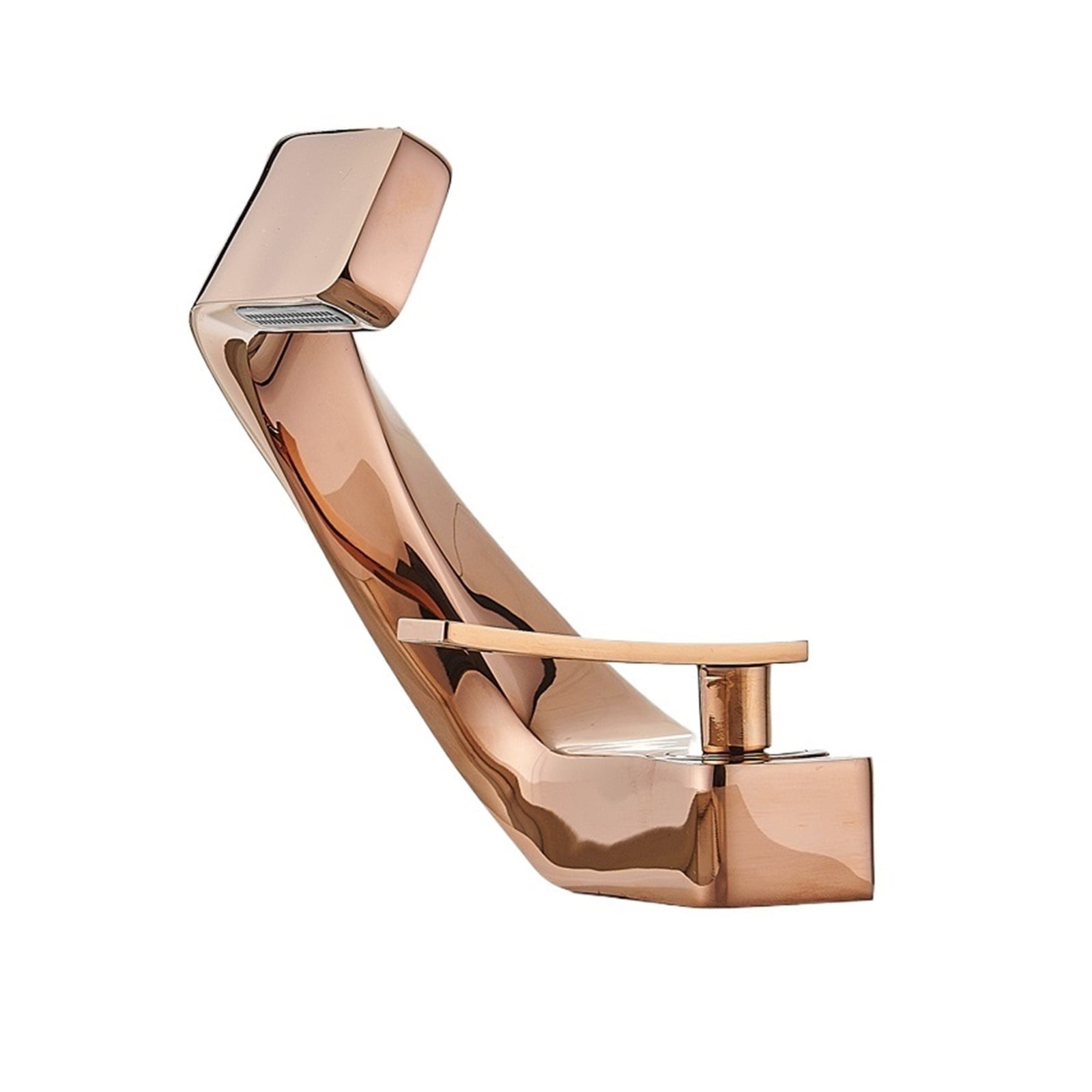 Bathroom Deck Mounted Basin Faucet Black Sink Tap, Single Hole Water ...