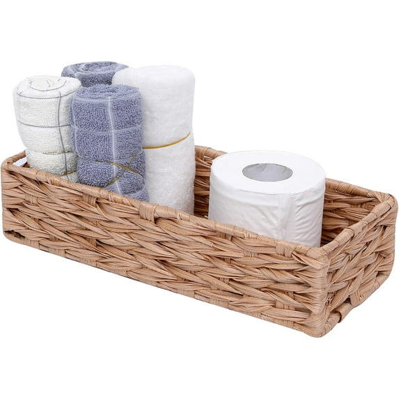 Bathroom Decor Box Toilet Tank Basket Woven Tissue Holder Box Toilet ...