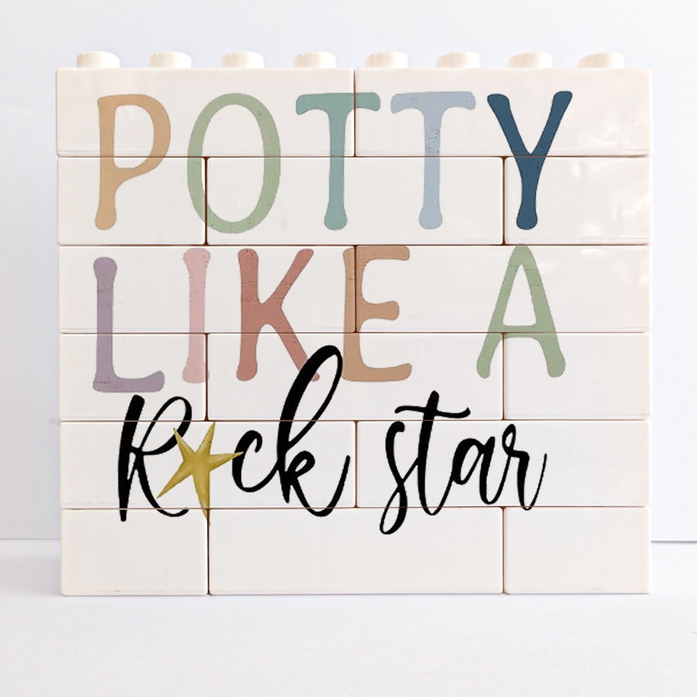 Bathroom Decor Building Bricks Blocks Puzzles Funny Bathroom Signs ...