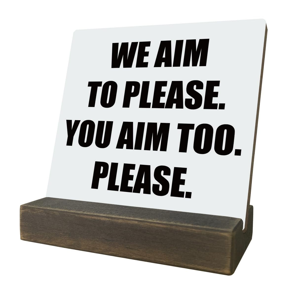 Bathroom Decor Decorative Plaques Ypf5 With Wooden Stand Desk Decor Art Toilet Humor Shelf