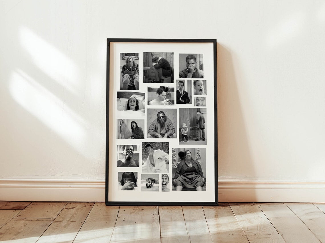 Bathroom Decor Wall Art Funny Toilet Prints Movie Poster Film Scenes ...