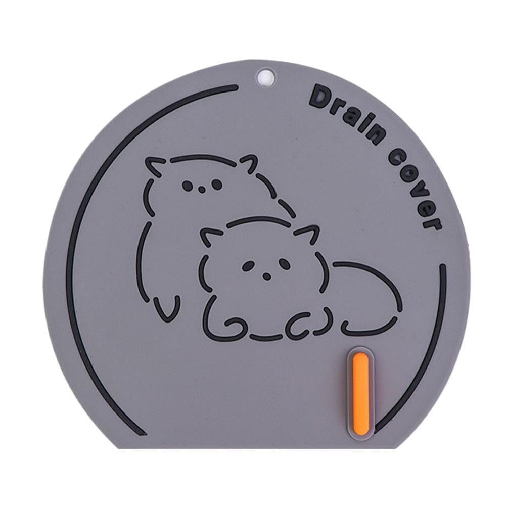 Bathroom Deodorizing Mat Multifunction PVC Floor Drain Cover Sink ...