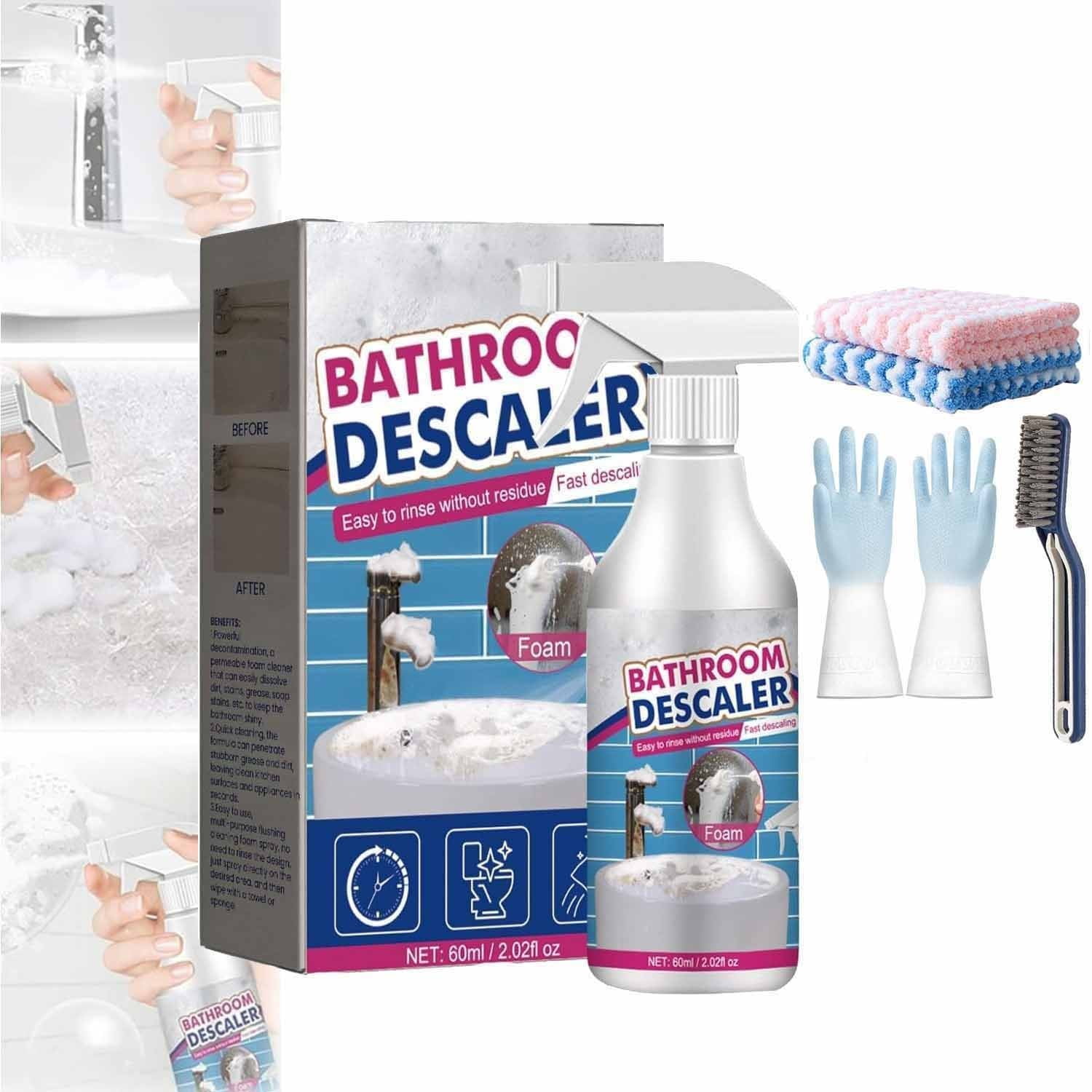 Bathroom Descaler Foam Cleaner, Acsart Bathroom Descaler, Stubborn ...