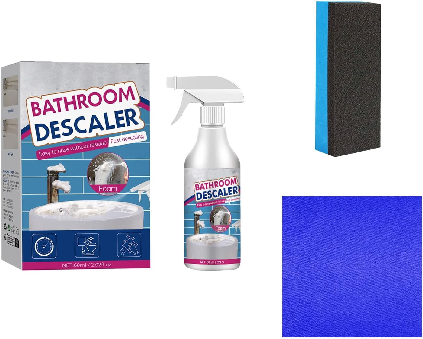 Bathroom Descaler Foam Cleaner -Foam Cleaner Spray, 2025 New ...