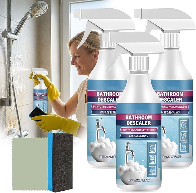 Bathroom Descaler Foam Cleaner Spray, Multipurpose Bathrooms Foam ...
