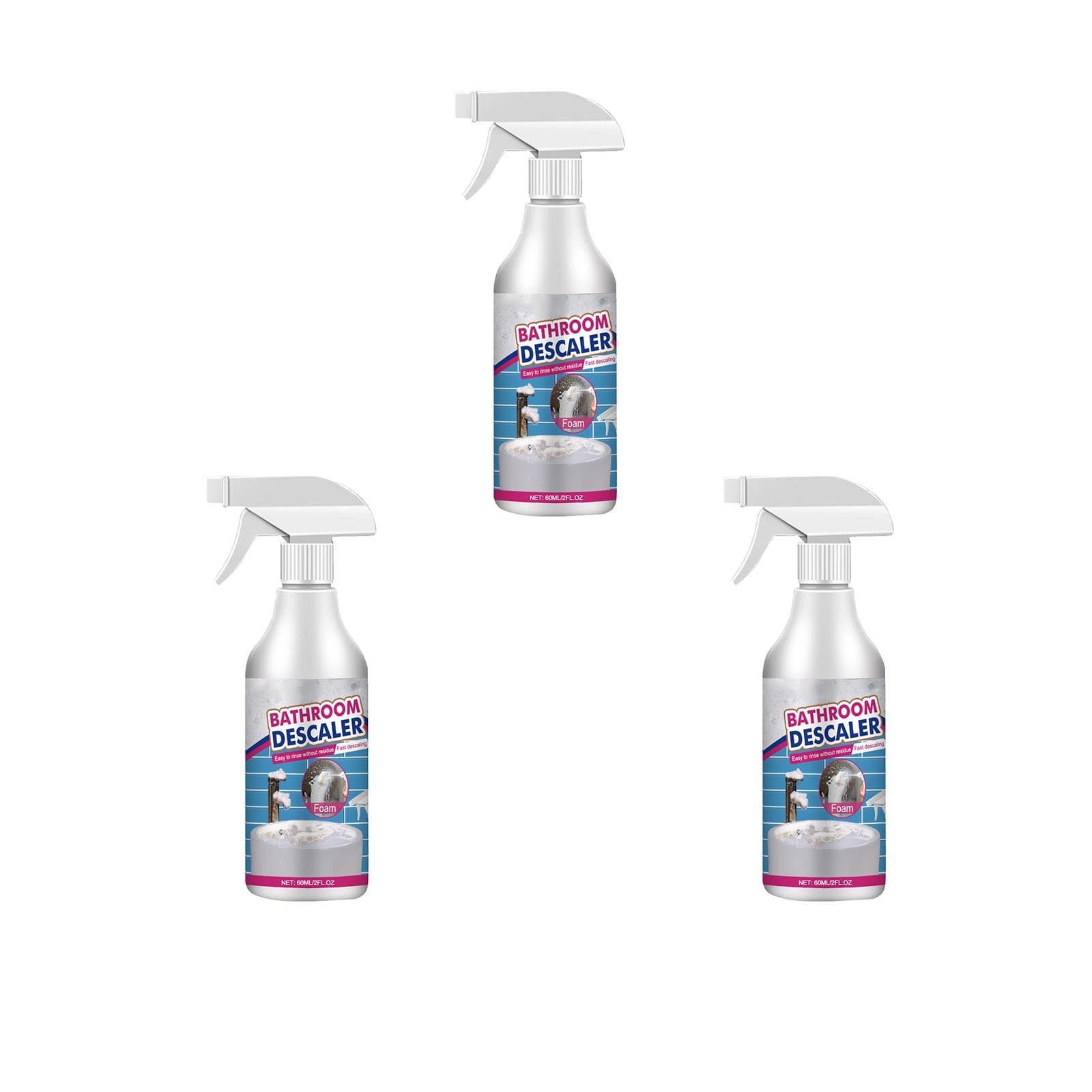 Bathroom Descaler Foam Cleaner Spray, Stubborn Stains Cleaner Multi ...
