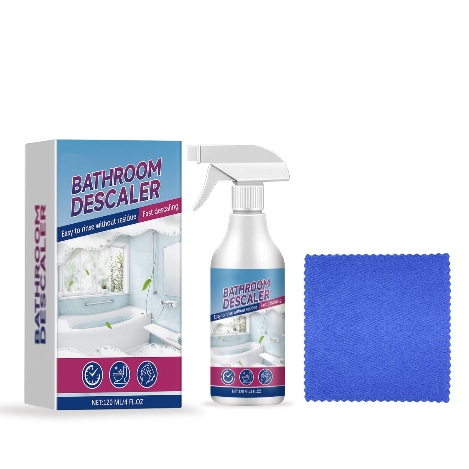 Bathroom Descaling Agent 120Ml For Glass Faucet Bathtub Ceramic Tile ...