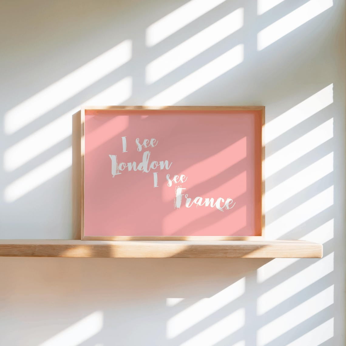 Bathroom Design2 Poster I See London France Quirky Typography Trendy ...