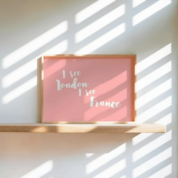 Bathroom Design2 Poster I See London France Quirky Typography Trendy ...