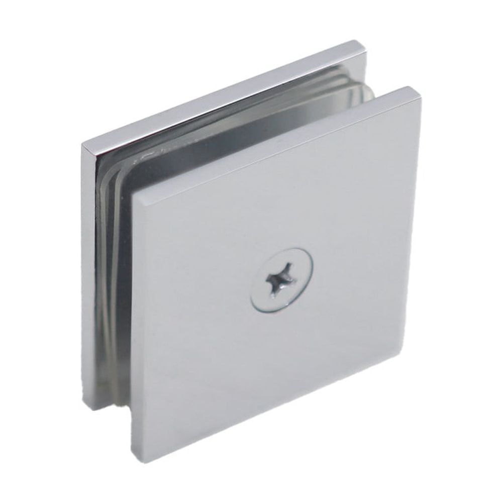 Bathroom Door Brass Clamp Fixed Panel U-Clamp Square for 8-12 mm ...
