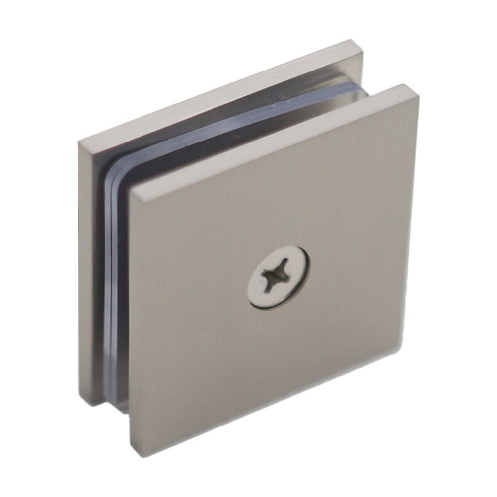 Bathroom Door Clamp Fixed Panel U-Clamp Square Glass Fixing Clip For 8 ...