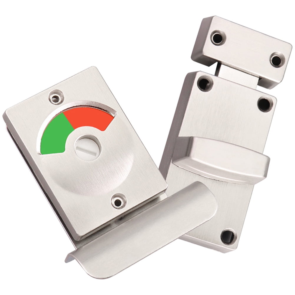 1 Set Silver Bathroom Door Lock Indicator for Toilet with Strong Zinc ...