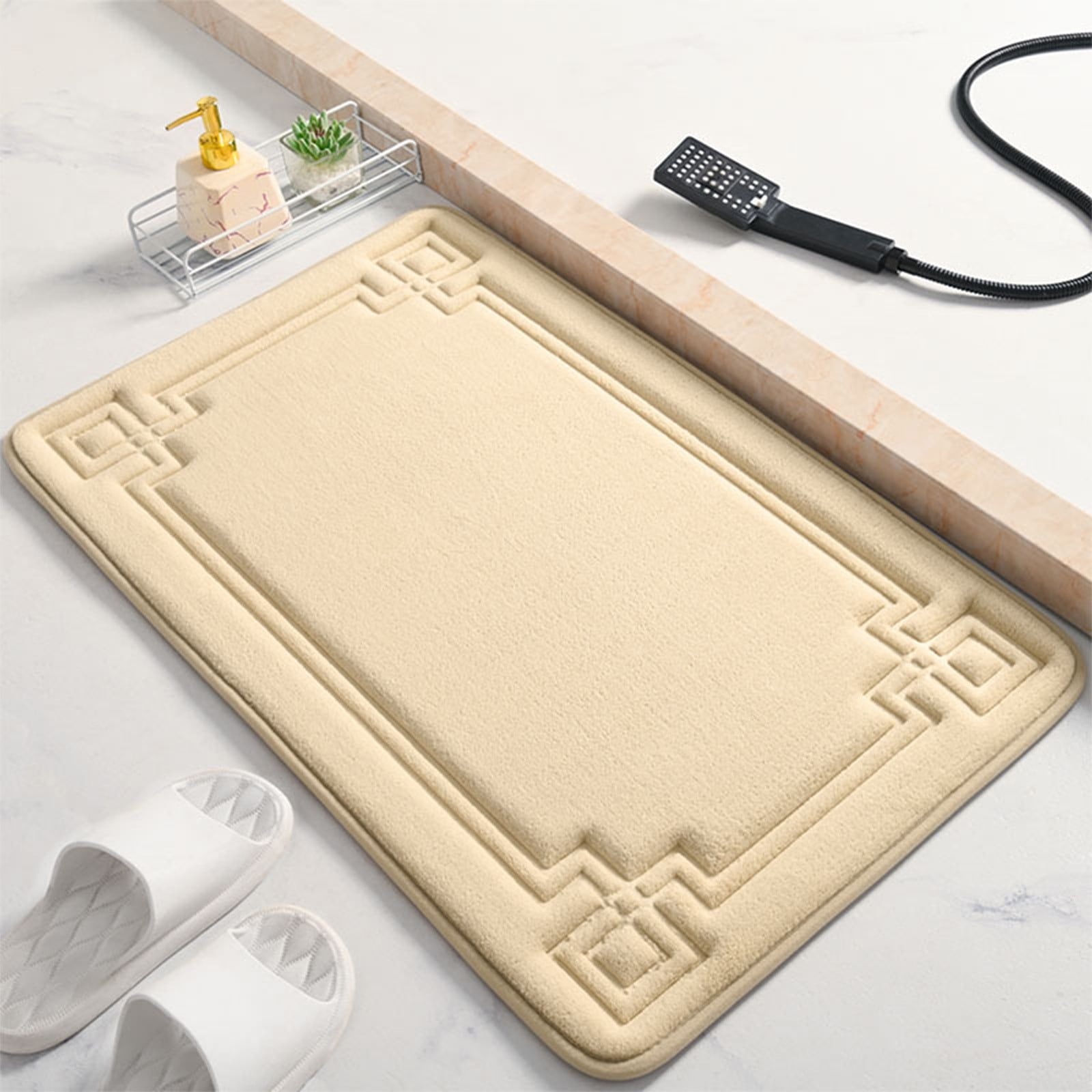 Bathroom Door Mat Under 5 ! Yrmaups Super Absorbent Bath Rug Non-Slip ...