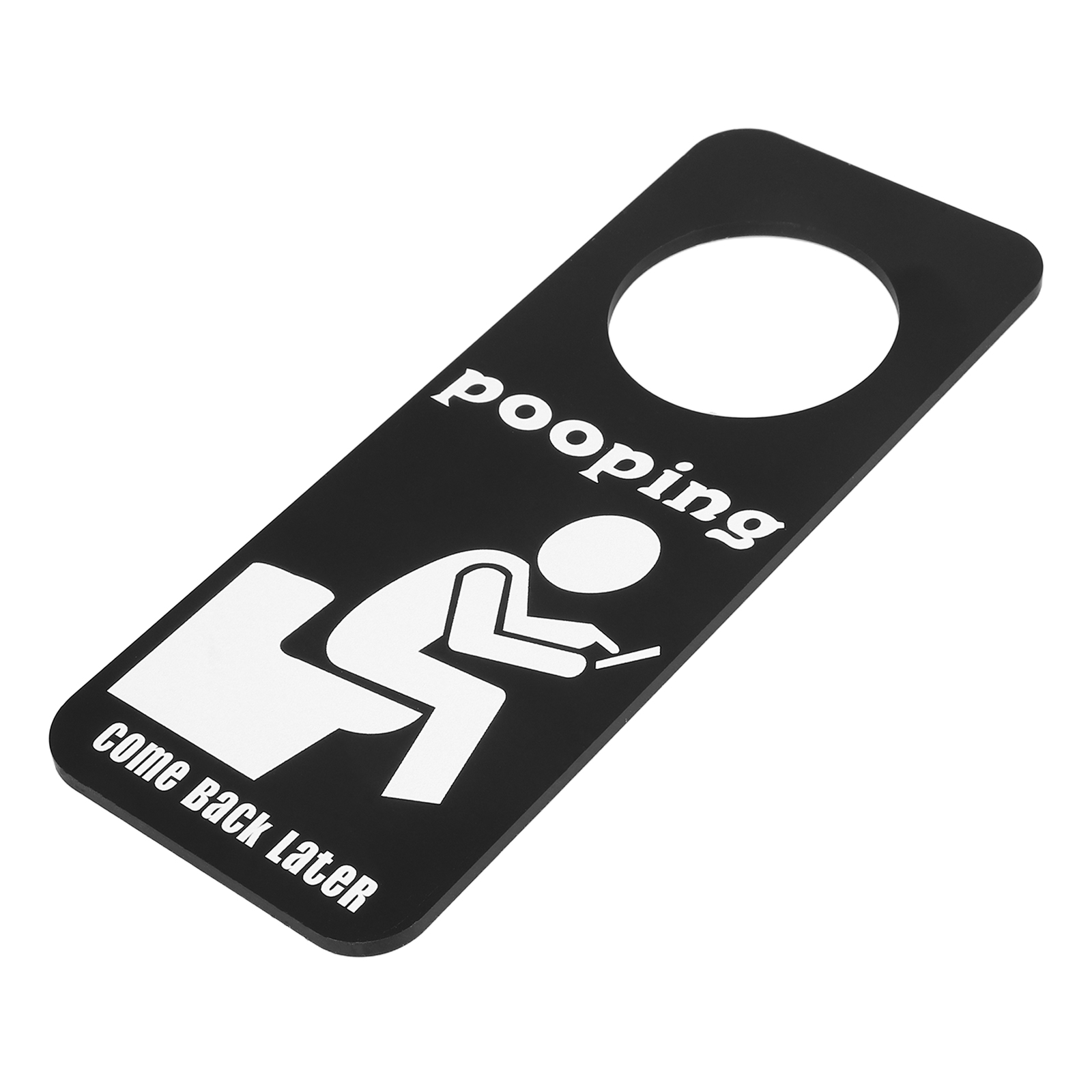 Bathroom Door Occupied Sign Office Decor Handle Handles Black - Walmart.com