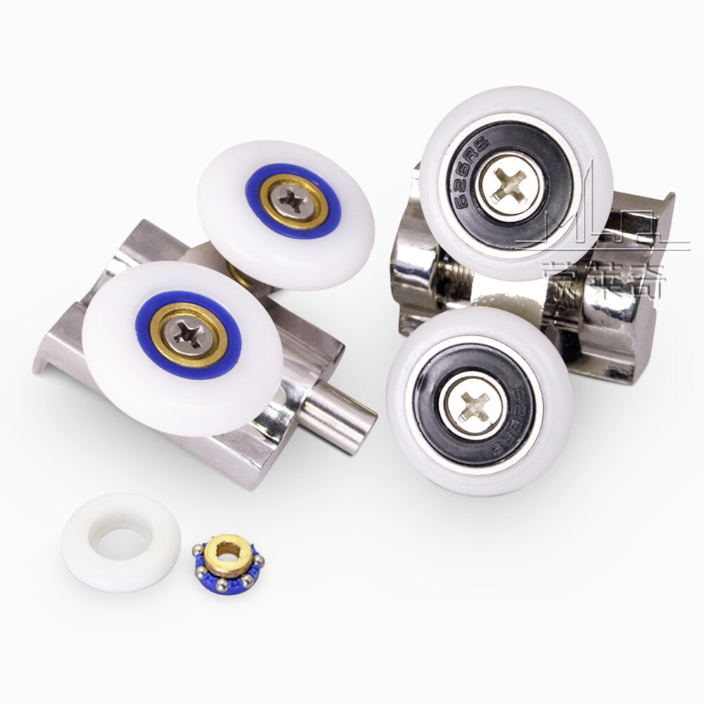 Bathroom Door Roller,2Pcs Upper and Lower Wheels Of Double Wheeled ...