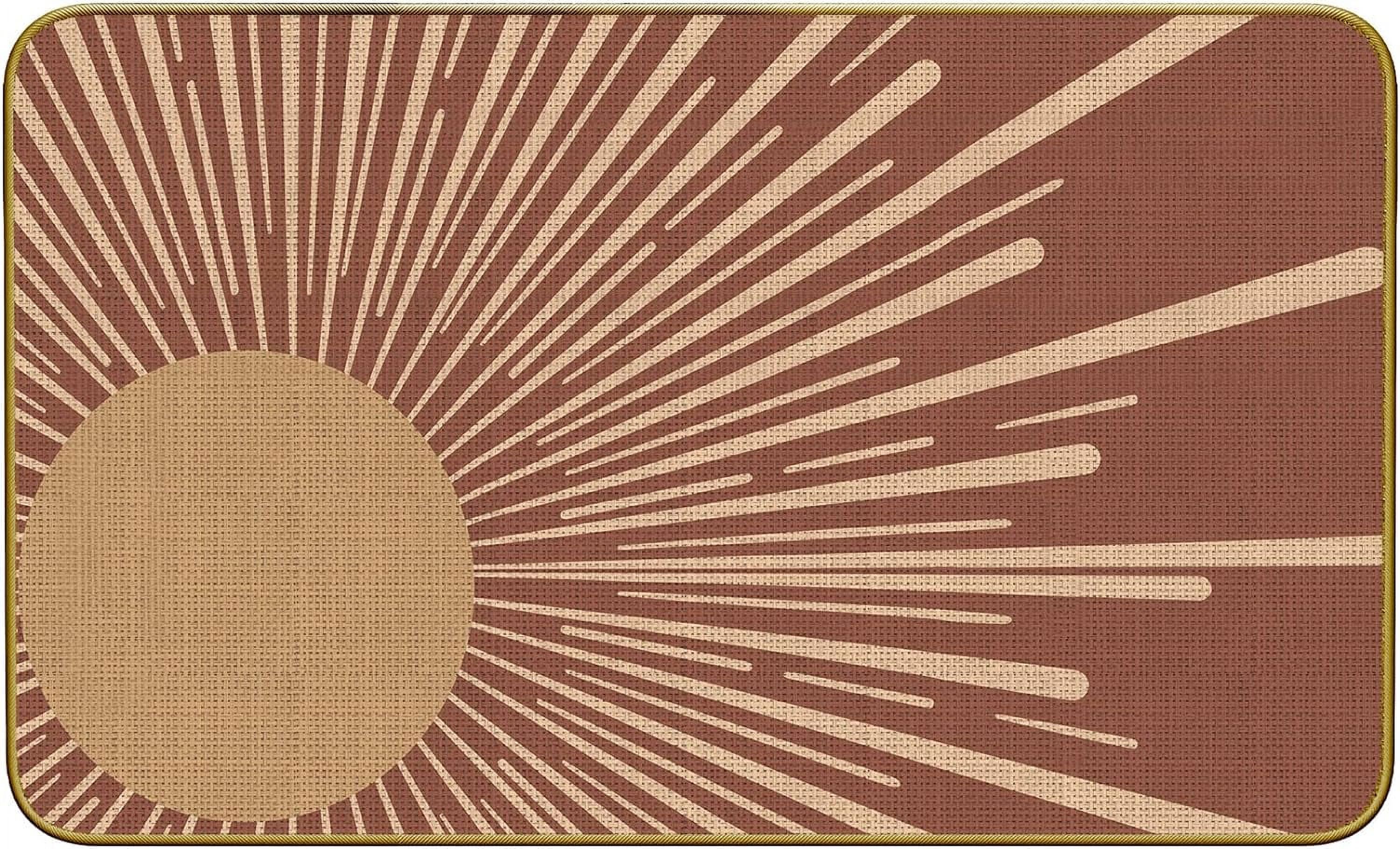 Bathroom Doormat Boho Sun Brown Doormat Door Mat for Home Entrance ...