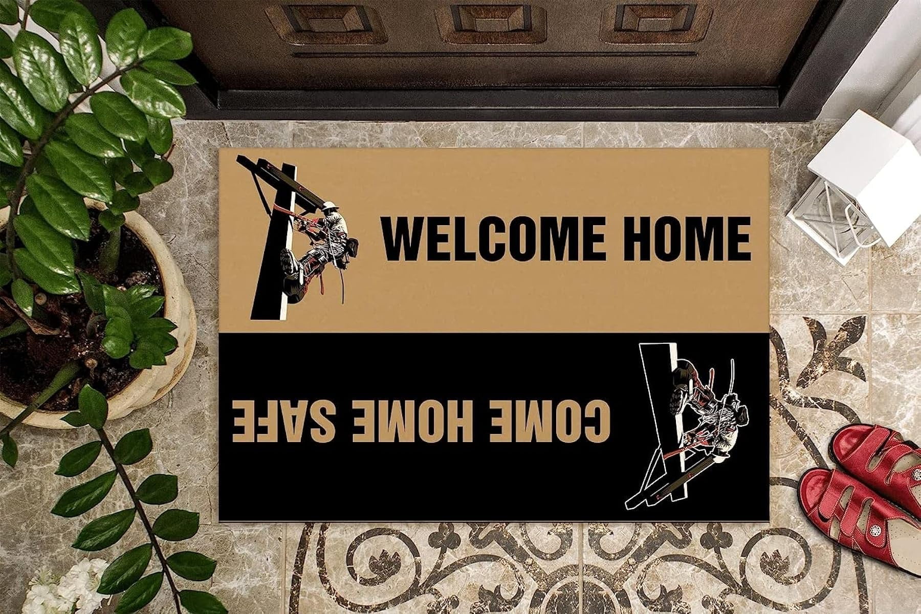 Bathroom Doormat Easter Day Doormat Brave Lineman Welcome Home Welcome ...