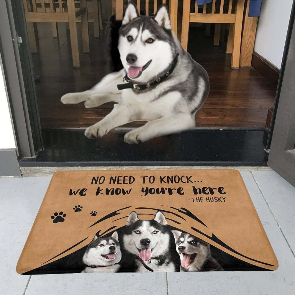 Bathroom Doormat Husky 3D Dog Non-Slip Door Floor Mat Decorative ...