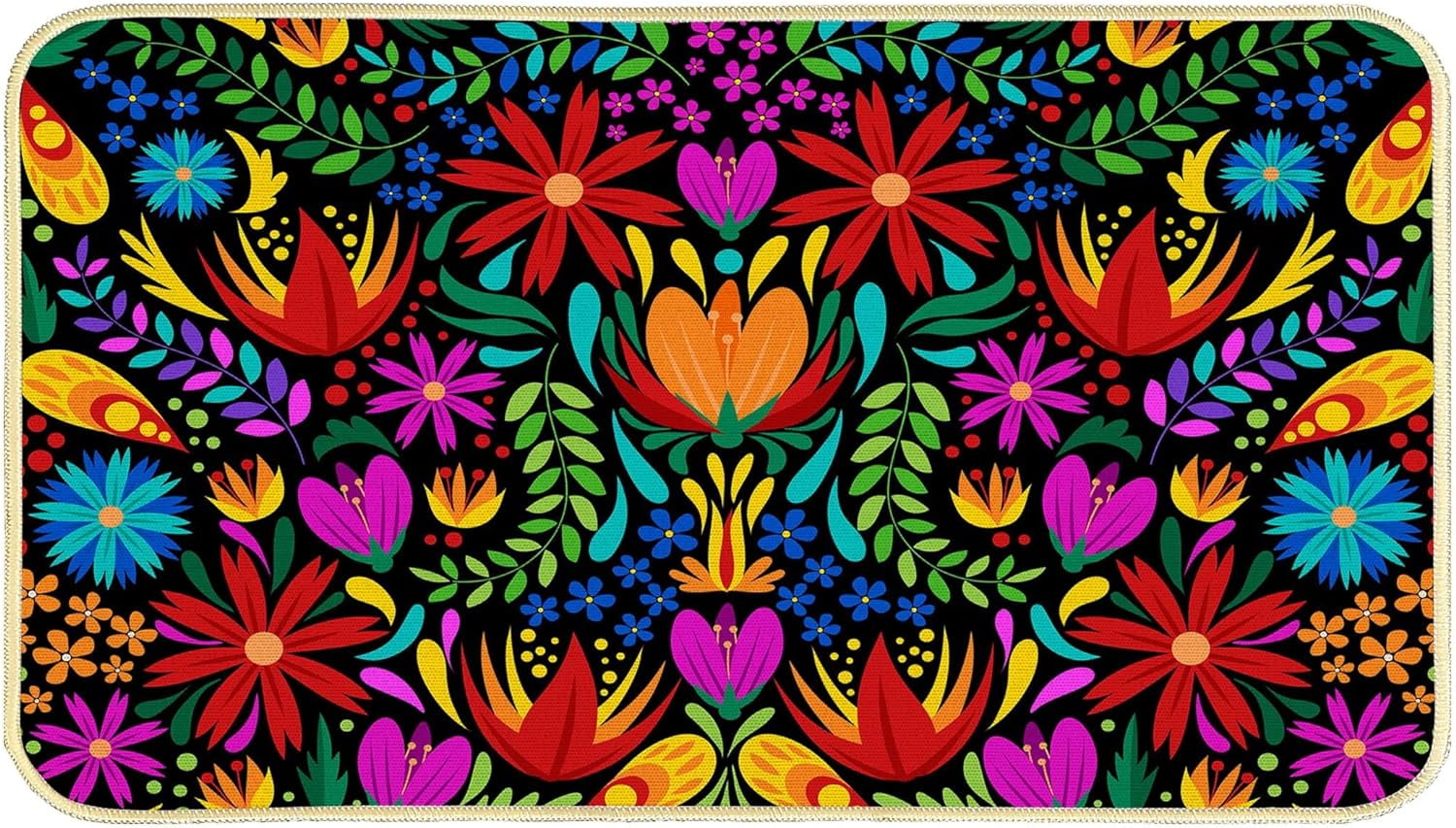 Bathroom Doormat Mexican Flower Dahlia Day Durable Doormat Indoor ...