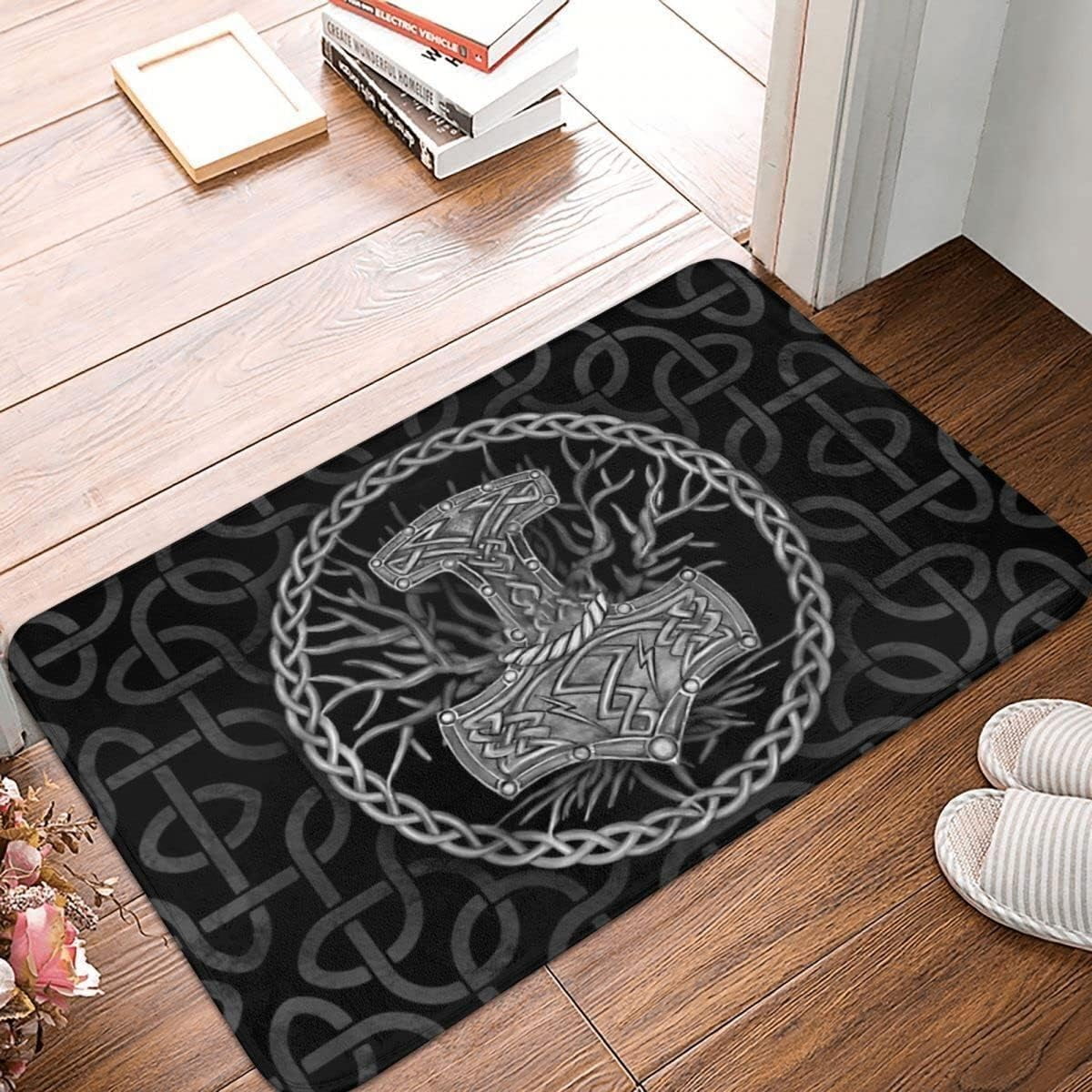 Bathroom Doormat Polyester Carpet Front Hall Hallway Toilet Flannel ...