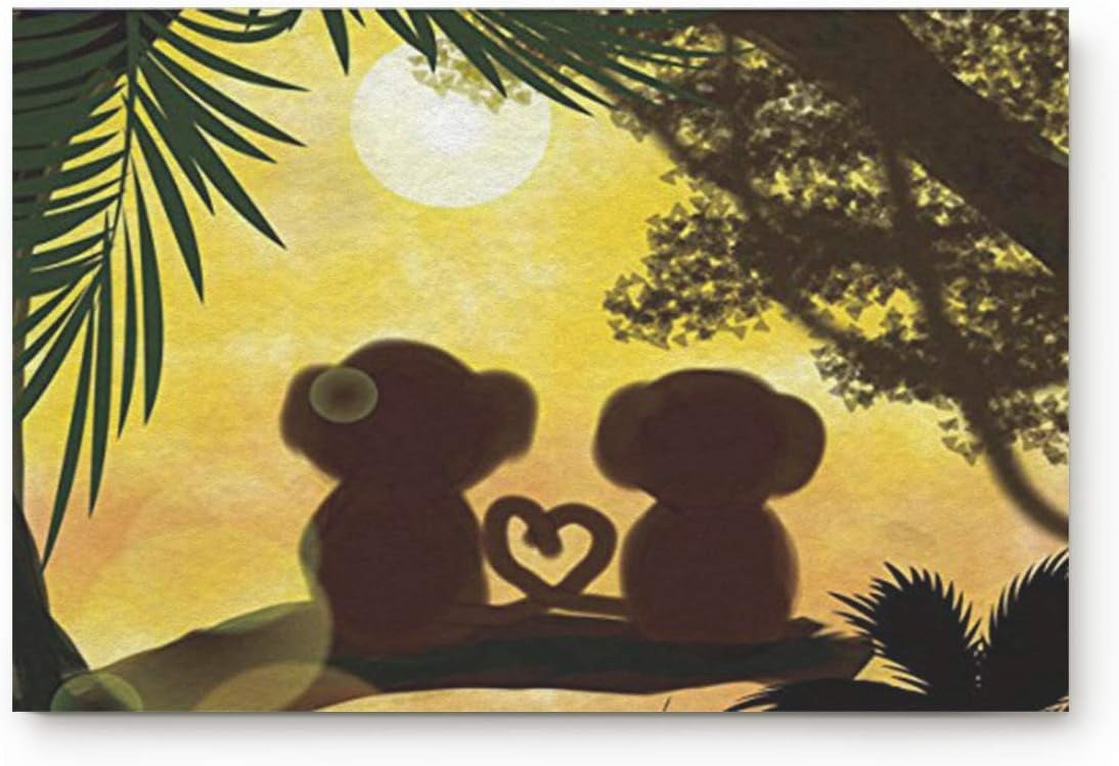 Bathroom Doormat Practical Doormat for Home Entrance Cute Couple Monkey ...
