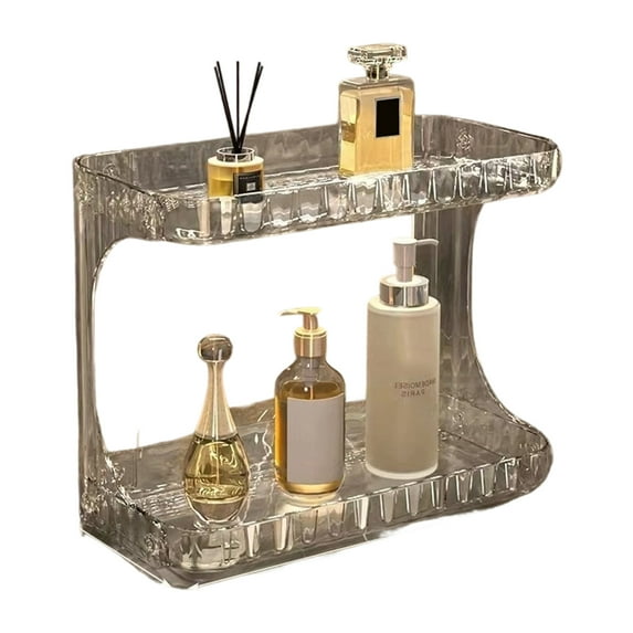 Bathroom Double Shelf Rack Enhances Space Aesthetic Strong Support for ...