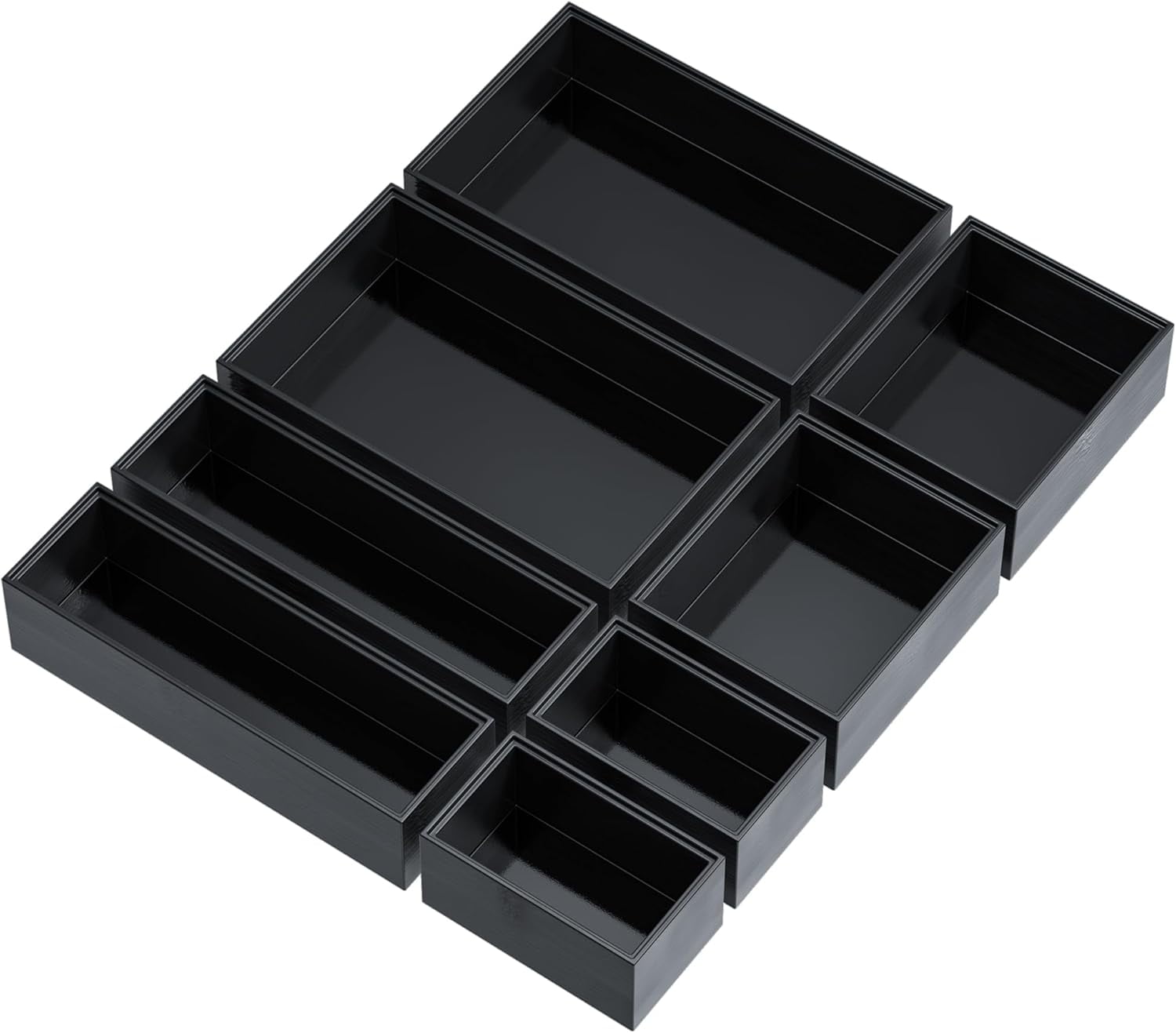 Bathroom Drawer Organizer Trays, Bamboo Silverware Drawer Organizer ...